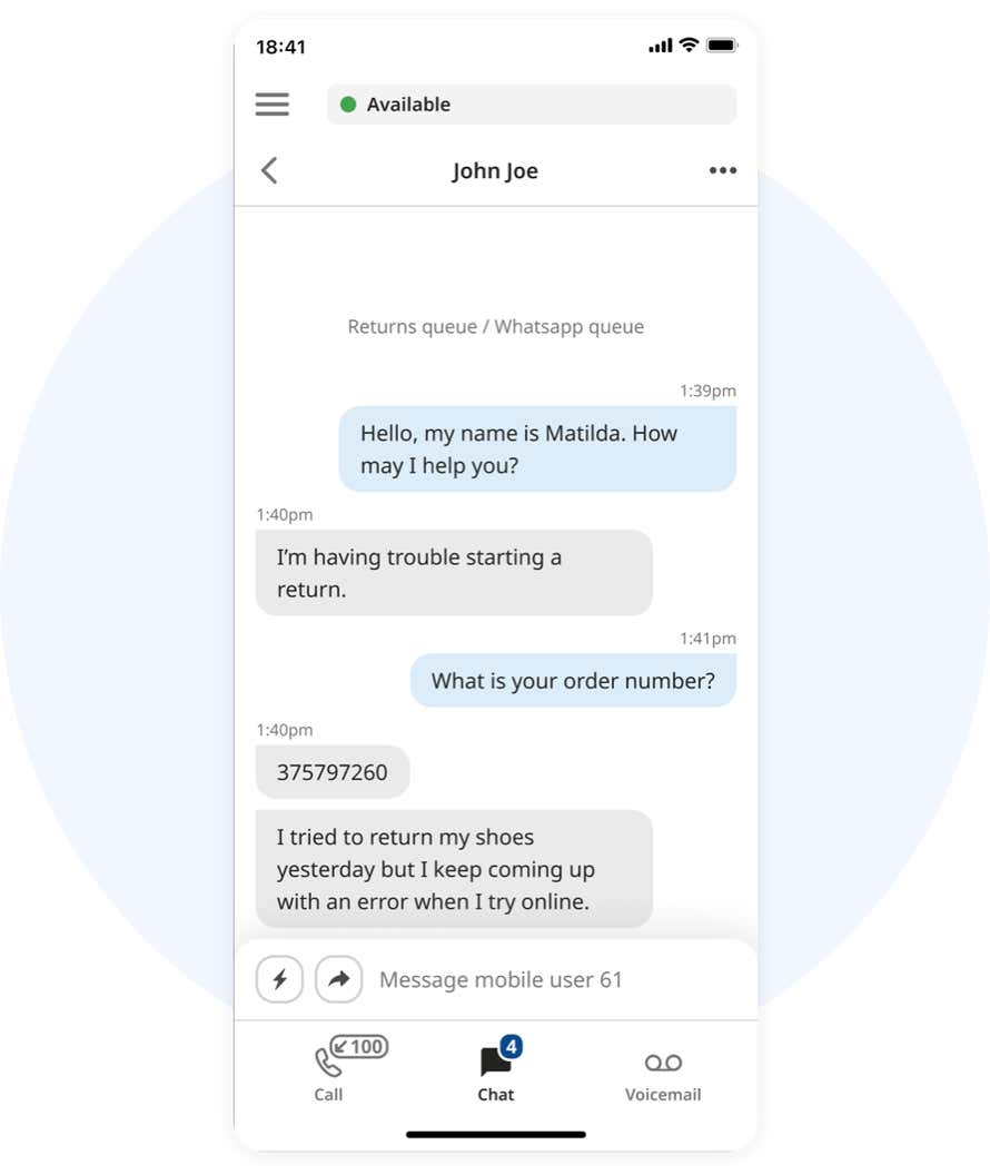 UJET Agent Mobile App